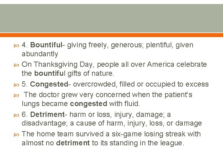 Vocabulary Lesson 6 English I Standard 1 Antics