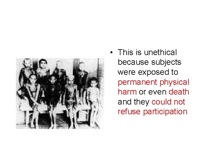 RESEARCH ETHICS HISTORICAL BACKGROUND Nazi Medical Experiments 1930