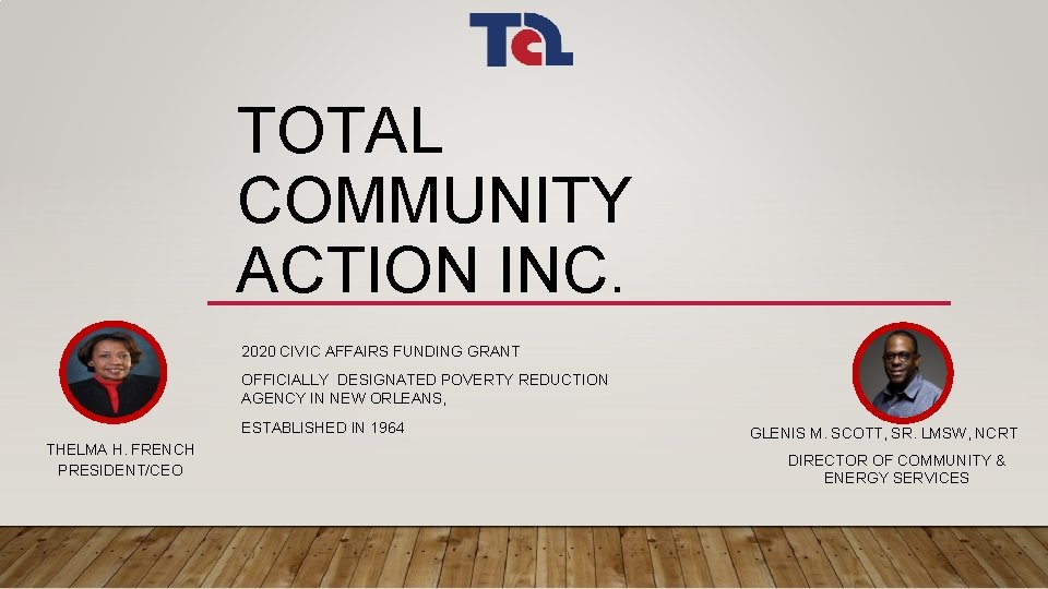 TOTAL COMMUNITY ACTION INC 2020 CIVIC AFFAIRS FUNDING