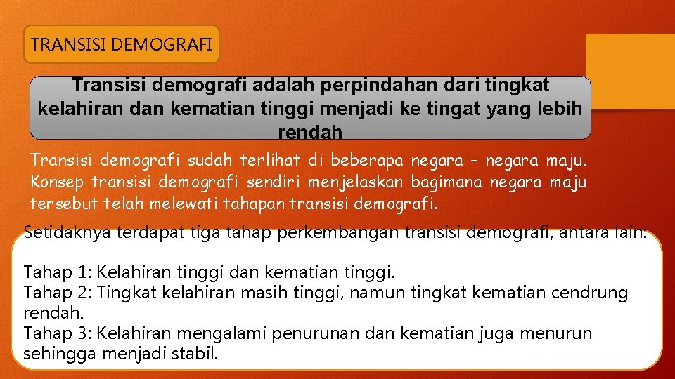SEJARAH PERKEMBANGAN PENDUDUK DUNIA DAN TRANSISI DEMOGRAFI OLEH