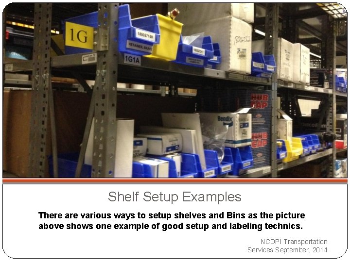 INVENTORY TRAINING MODULE 1 STOCK ROOM EVALUATION SETUP