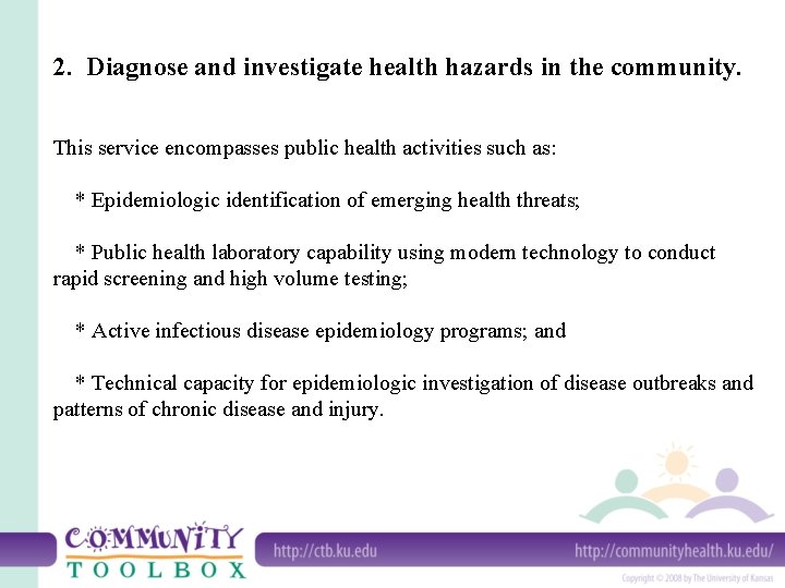 Ten Essential Public Health Services What is public