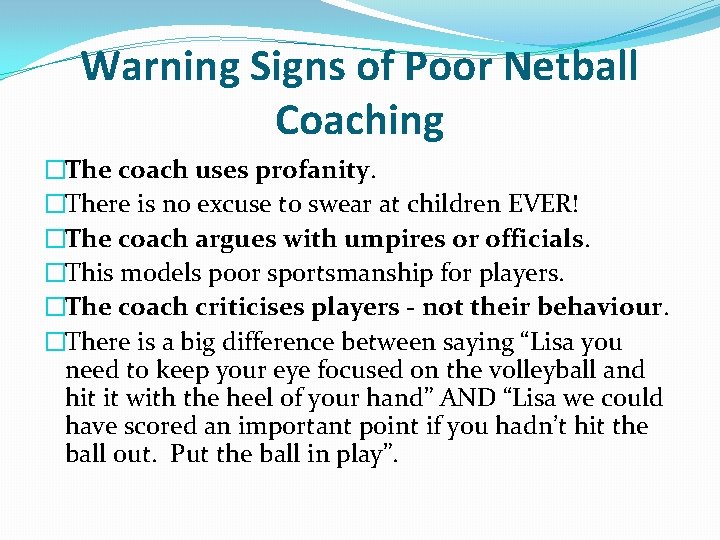 Netball Coaching Guide For May Day High A