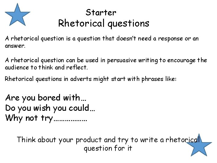 MediaAdverts Lesson objectives Objectives Start To be create