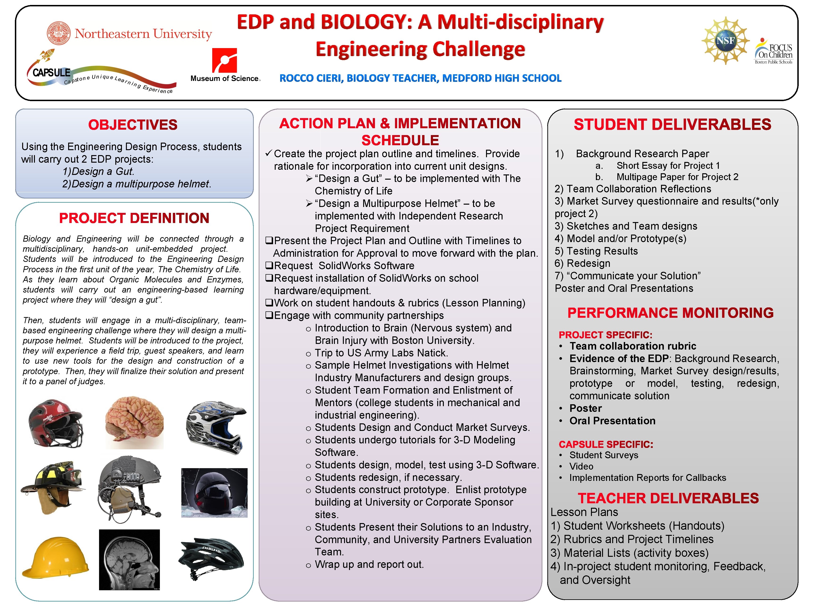 EDP and BIOLOGY A Multidisciplinary Engineering Challenge ROCCO