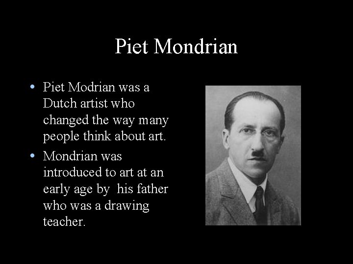 The Artwork of Piet Mondrian Piet Mondrian Piet