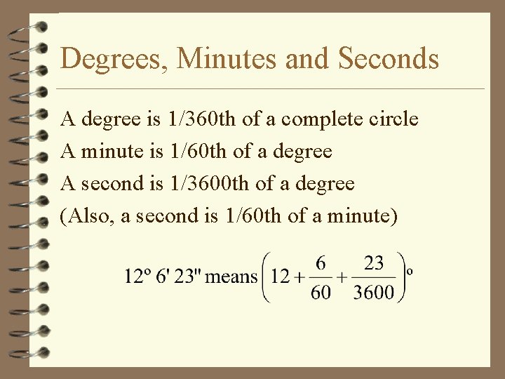 1 1 Radian and Degree Measure Part 2