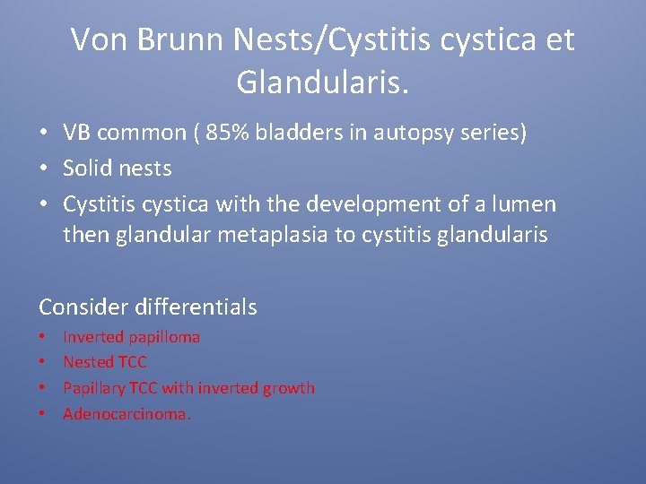 Bladder Biopsy Pathology Dr David Paterson Musgrove Park