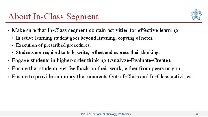 FLIPPED CLASSROOM ACTIVITY CONSTRUCTOR BEAM TYPE OF BEAMS