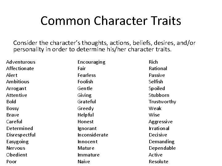 Comparing Themes in Two or More Texts Compare