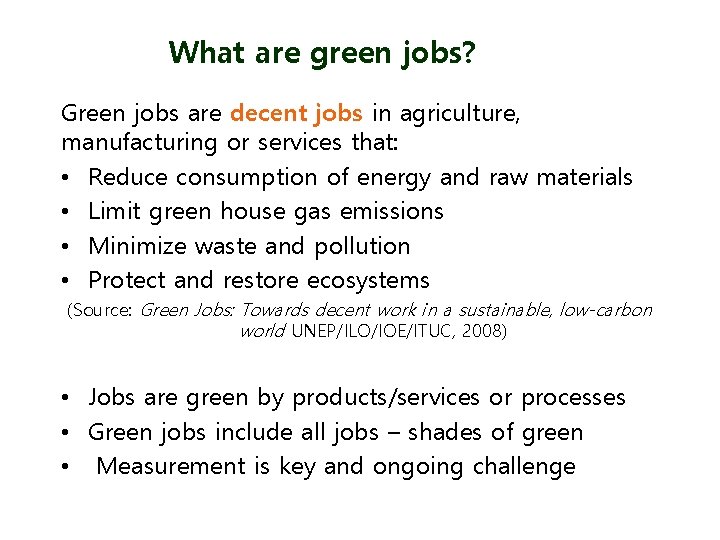 Green Jobs What are they and how do