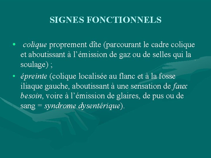 SEMIOLOGIE DE LAPPAREIL DIGESTIF Lappareil digestif comprend le