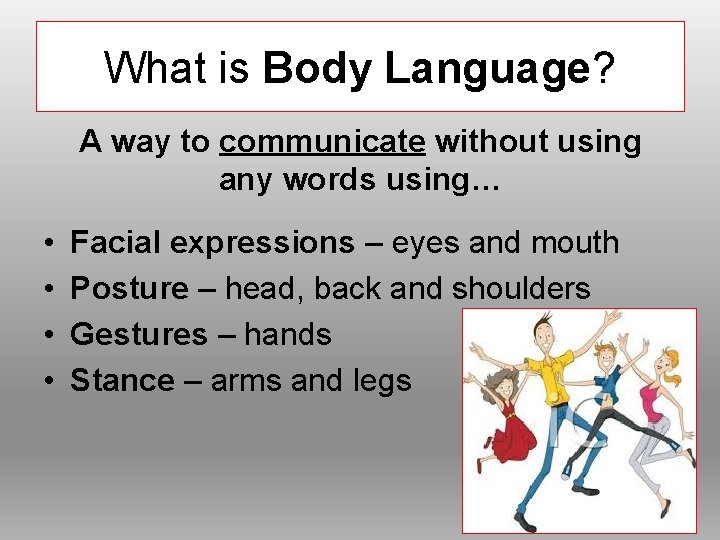 I Can Read Body Language What is Body