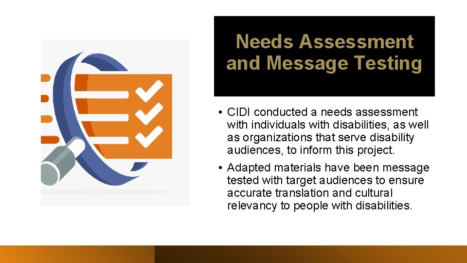 CDC Foundation Accessible Materials and Culturally Relevant Messages