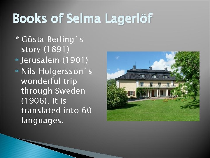 The most famous authors of Sweden Carl Michael