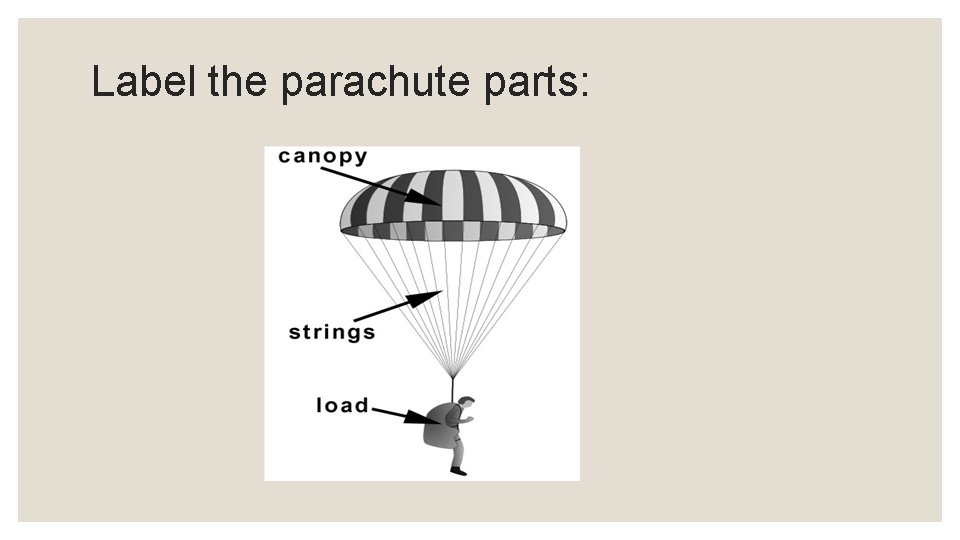 PARACHUTE STUDY GUIDE ANSWER KEY Data Table Trial