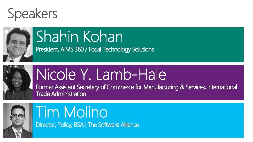 Shahin Kohan Nicole Y LambHale Tim Molino Who