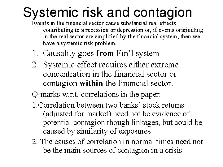 Session 1 Bank Risk and Regulatory Implications I