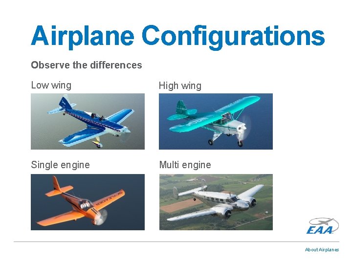 About Airplanes Chapter Presenter The development of this