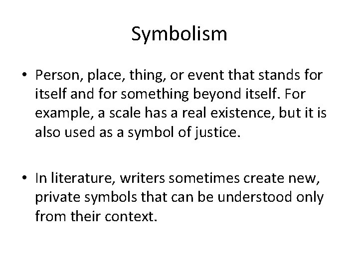 Symbolism Mr Pettine English 9 10 19 2015