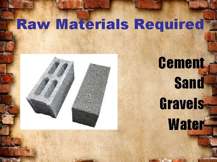 HOLLOW BRICKS CONCRETE HOLLOW BASIC INFORMATION BLOCKS Is