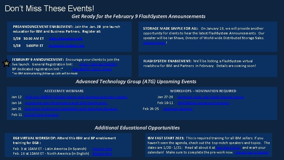 Dont Miss These Events Get Ready for the