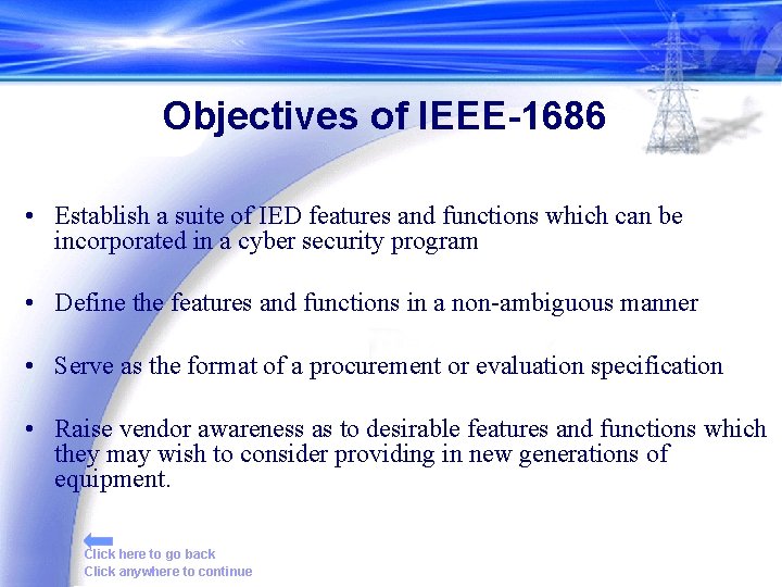 IEEE Standard for Substation IED Cyber Security IEEE