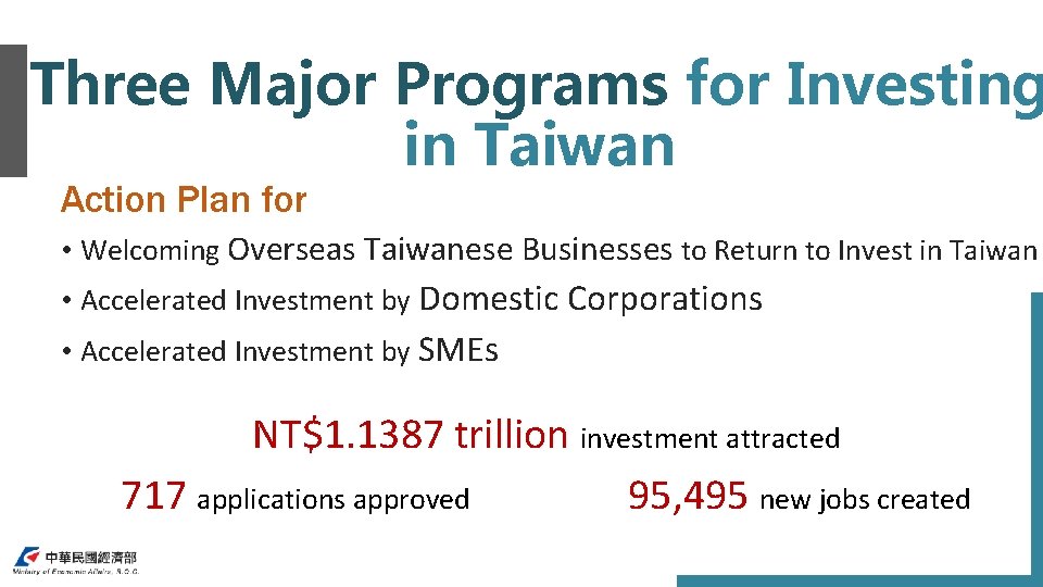 Invest in Taiwan Best Innovative Partner in Asia