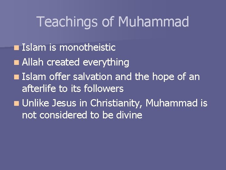 Introduction to Islam Arabs live on the Arabian