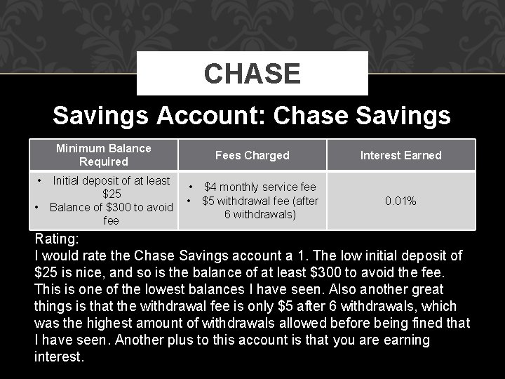 SAVINGS By Sydney Akin BANK OF AMERICA Checking