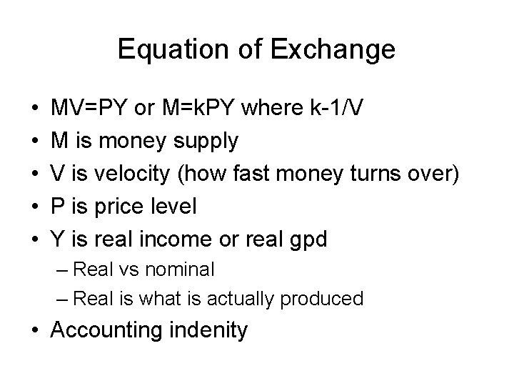 Money and Banking Before the Civil War What