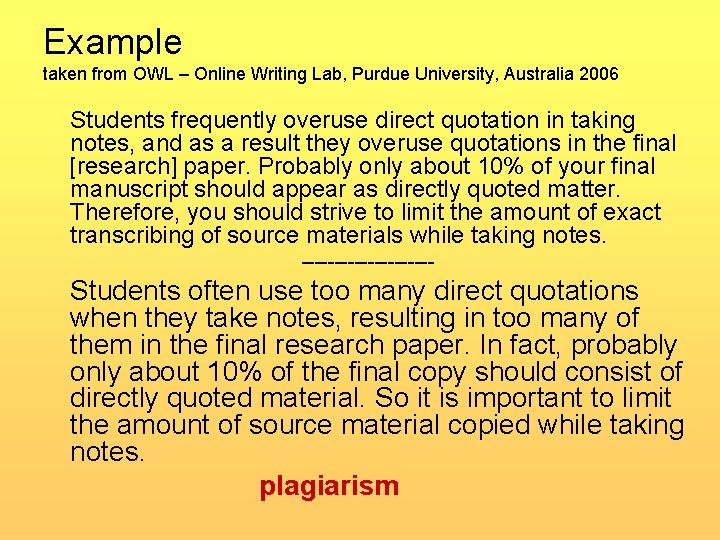 Writing Well Paraphrasing Student Learning Advisory Service What
