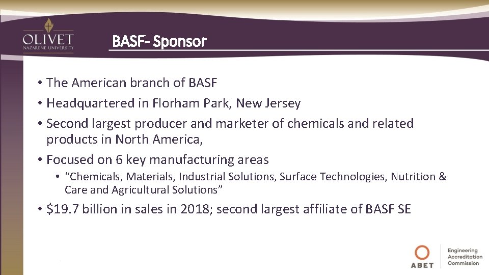 BASF Electrostatic Precipitator Waste Elimination Alyssa Young Brian