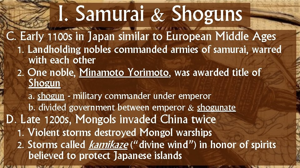 The Samurai SPI 7 31 Analyze the rise