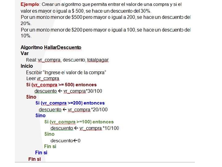 UNIDAD IV ESTRUCTURAS DE DESICIN LGICA Simple Doble