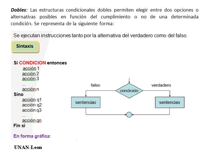 UNIDAD IV ESTRUCTURAS DE DESICIN LGICA Simple Doble