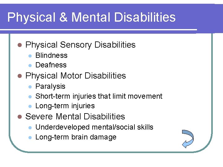 Teaching Students with Special Needs Understanding Their Needs