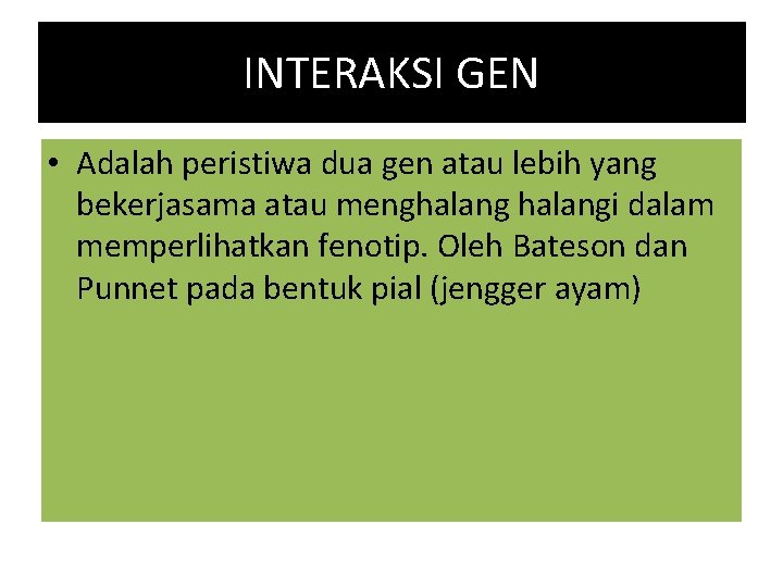 HEREDITAS DAN PENYIMPANGAN SEMU HUKUM MENDEL Created by