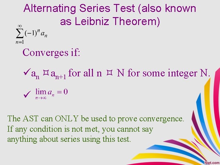 19 Section 10 4 Absolute and Conditional Convergence