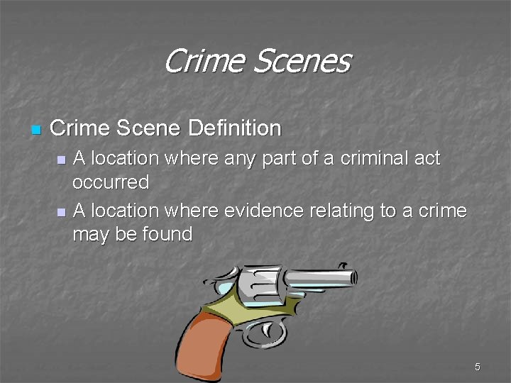 Curriculum Update Crime Scenes Behavioral Emergencies Toxic Exposure