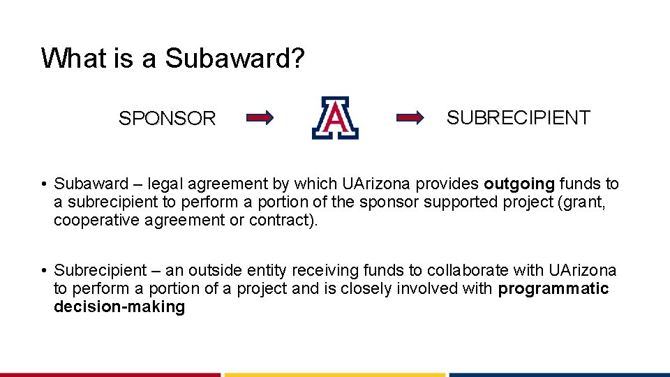 Subaward Forms UArizona Aileen Quezada Subaward Services Subaward