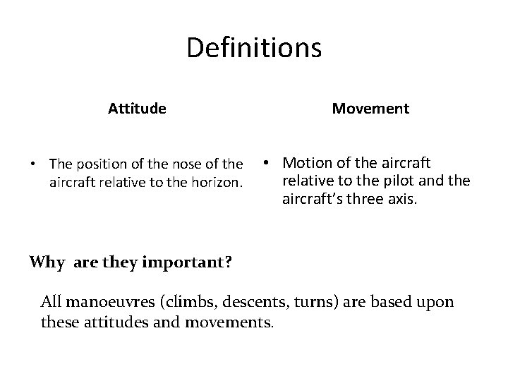 Exercise 5 Attitudes Movements The Basics The Four