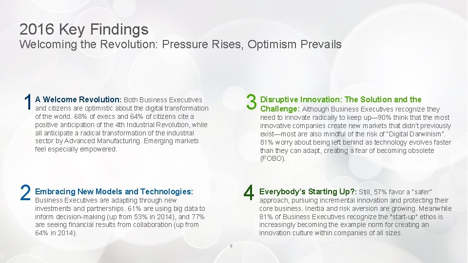 2016 GE Global Innovation Barometer Findings Summary January