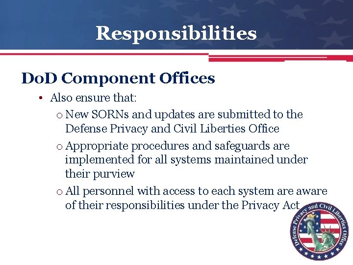 System of Records Notice SORN Basics Do D