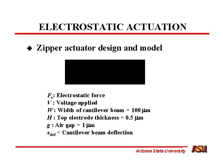 2 D BEAM STEERING USING ELECTROSTATIC AND THERMAL