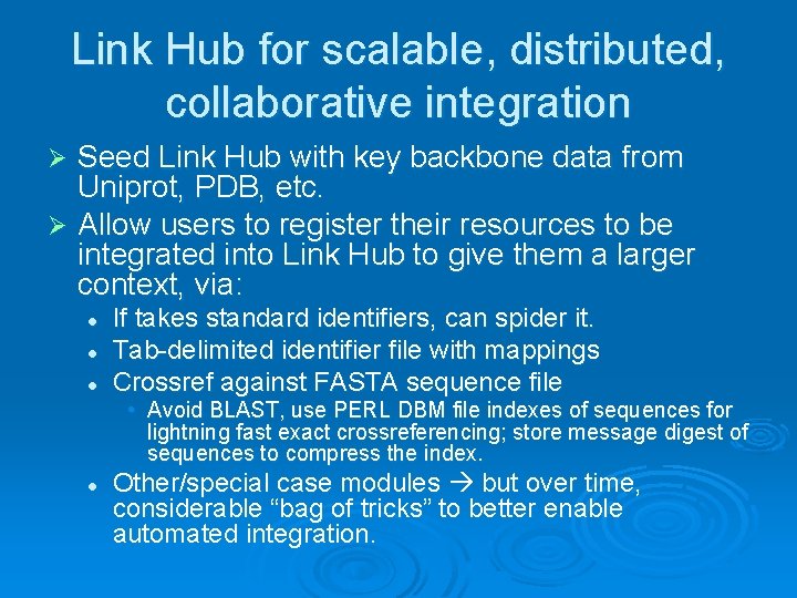 Link Hub and Structural Genomics Data Visualization Andrew