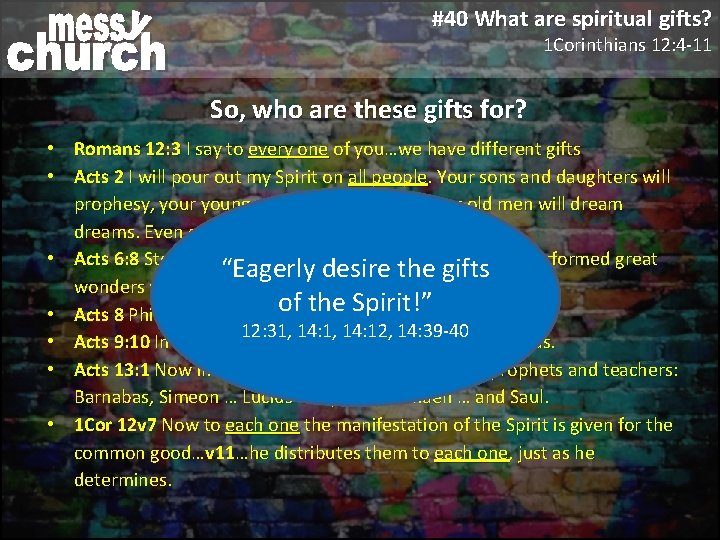 40 What are Spiritual Gifts 1 Corinthians 12