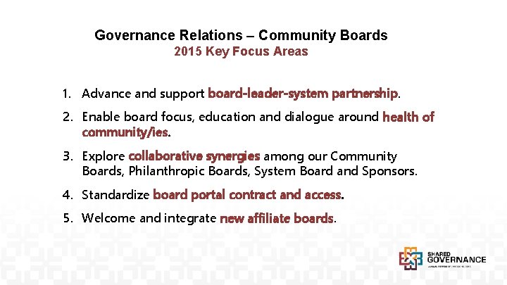 Overview Daneen Calvin Director Governance Relations Community Boards