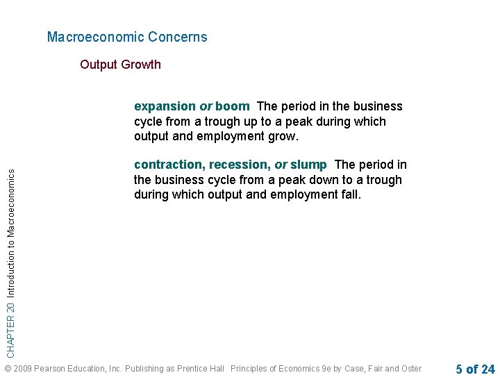 PART IV CONCEPTS AND PROBLEMS IN MACROECONOMICS 20