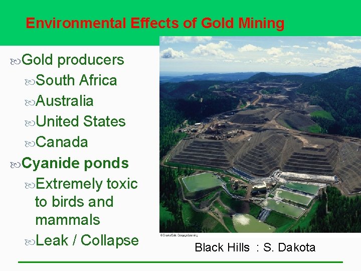 Geology and Nonrenewable Minerals Chapter 14 Environmental Effects